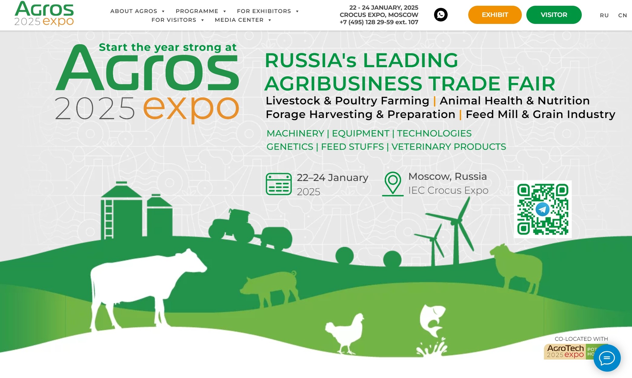 Meet you in Moscow-January 22-24,2025,AGROS EXPO