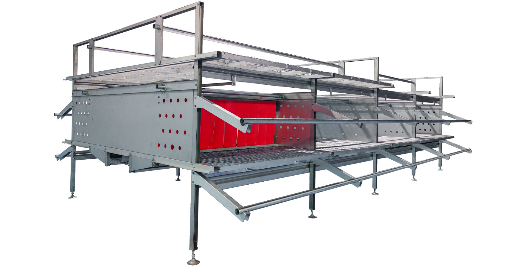 Farmrob's cage- free rearing system was accepted by American client