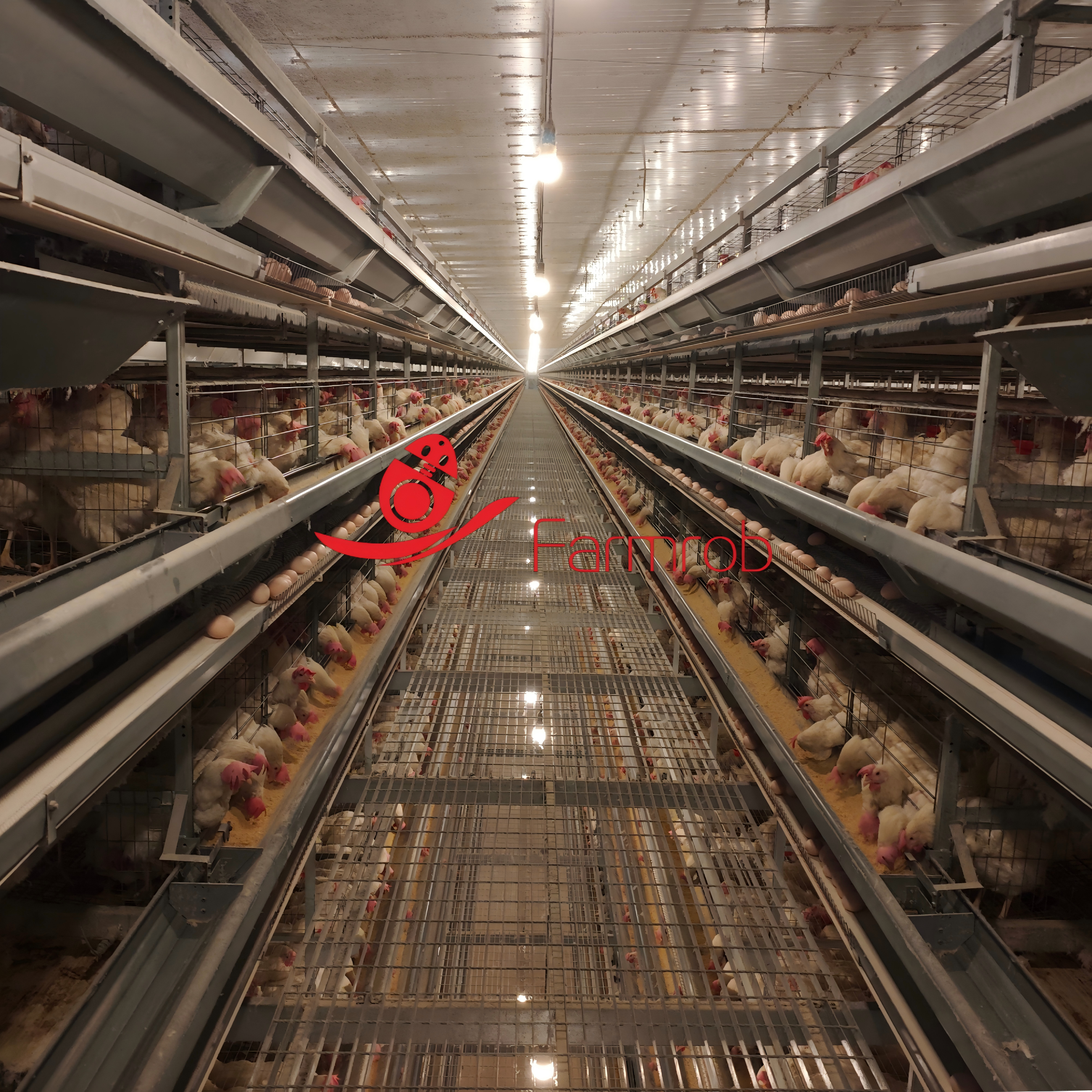 Automated Layer Chicken Cage System for High-Density Poultry Farming