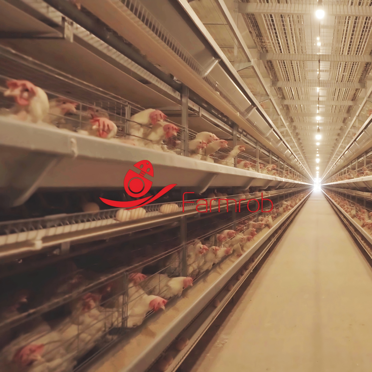 Automated Layer Chicken Cage System for Poultry Farms